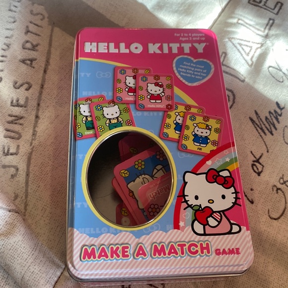 Toys | Hello Kitty Make A Match Game Content 48 Cards And Figure | Poshmark